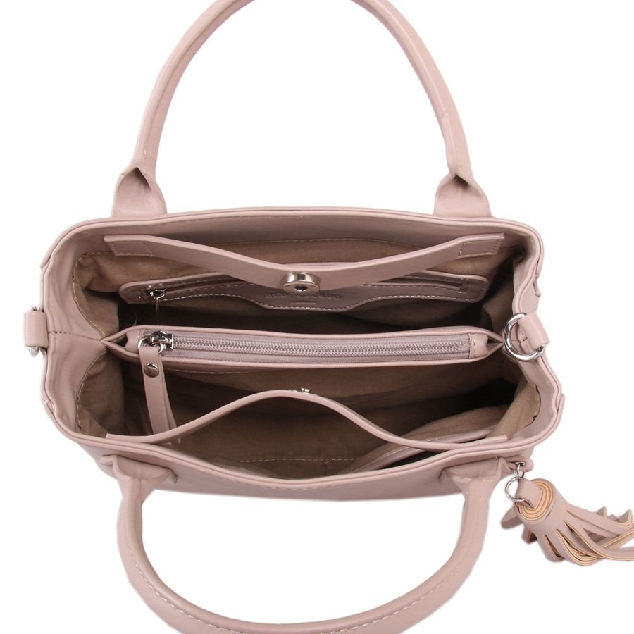 358 Dusky Pink Grab Bag - Bagzone - Supplier of Wholesale Fashion Handbags