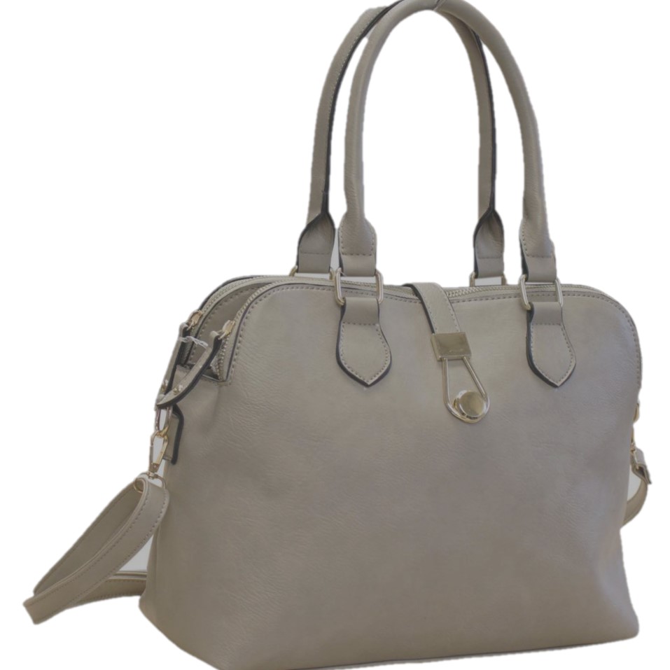 111 Grey - 3 Section PU Handbag - Bagzone - Supplier of Wholesale ...