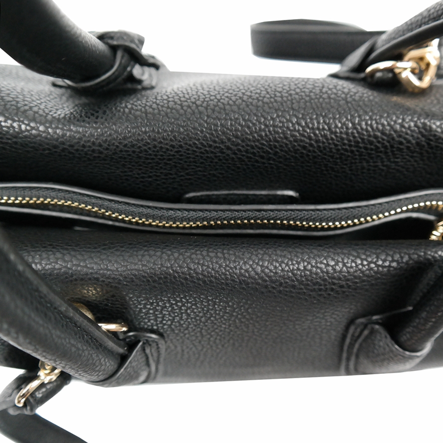 100 Black 3 Section Shoulder Bag - Bagzone - Supplier of Wholesale ...