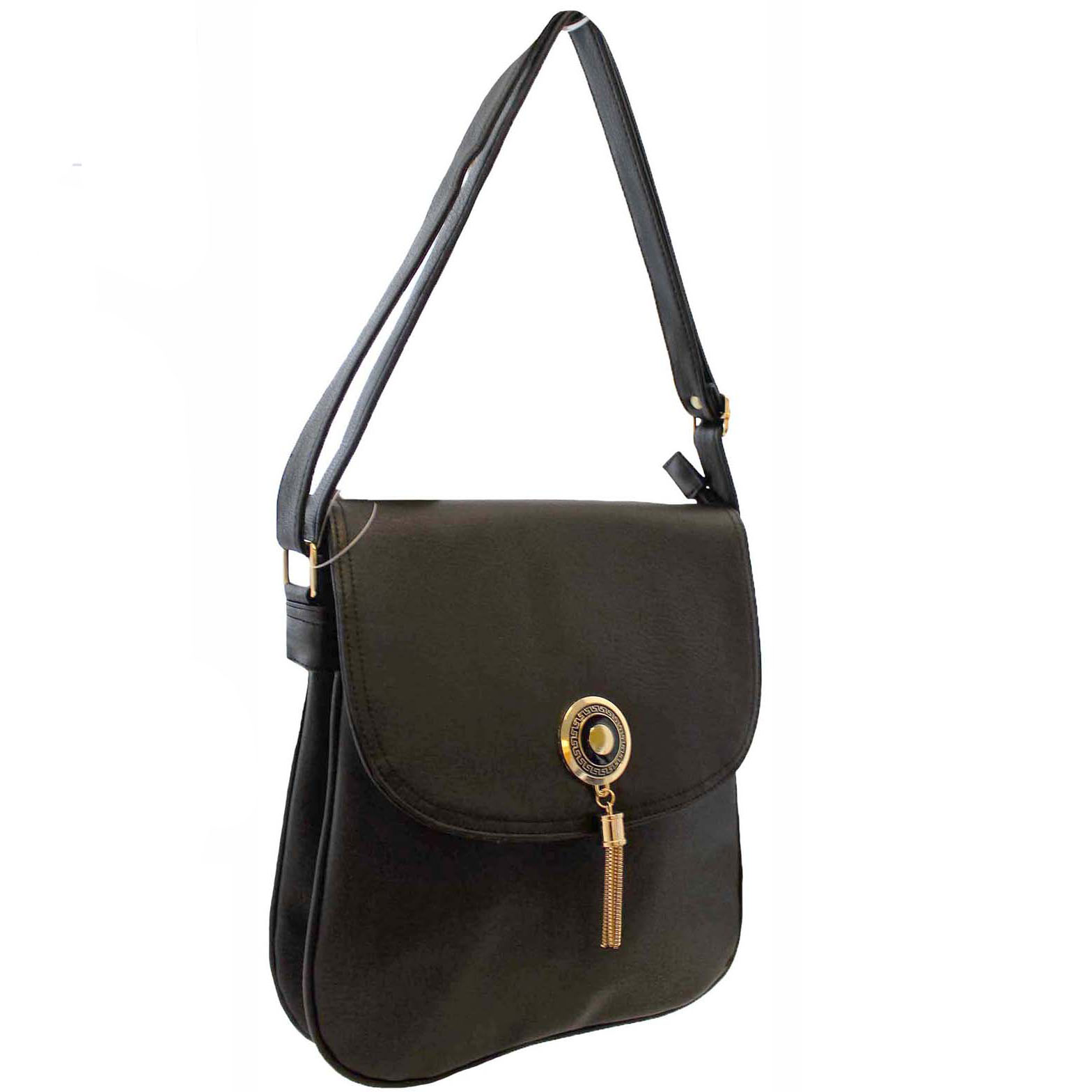 Black Flap Over Bag - 172 Black- www.bagzone.co.uk