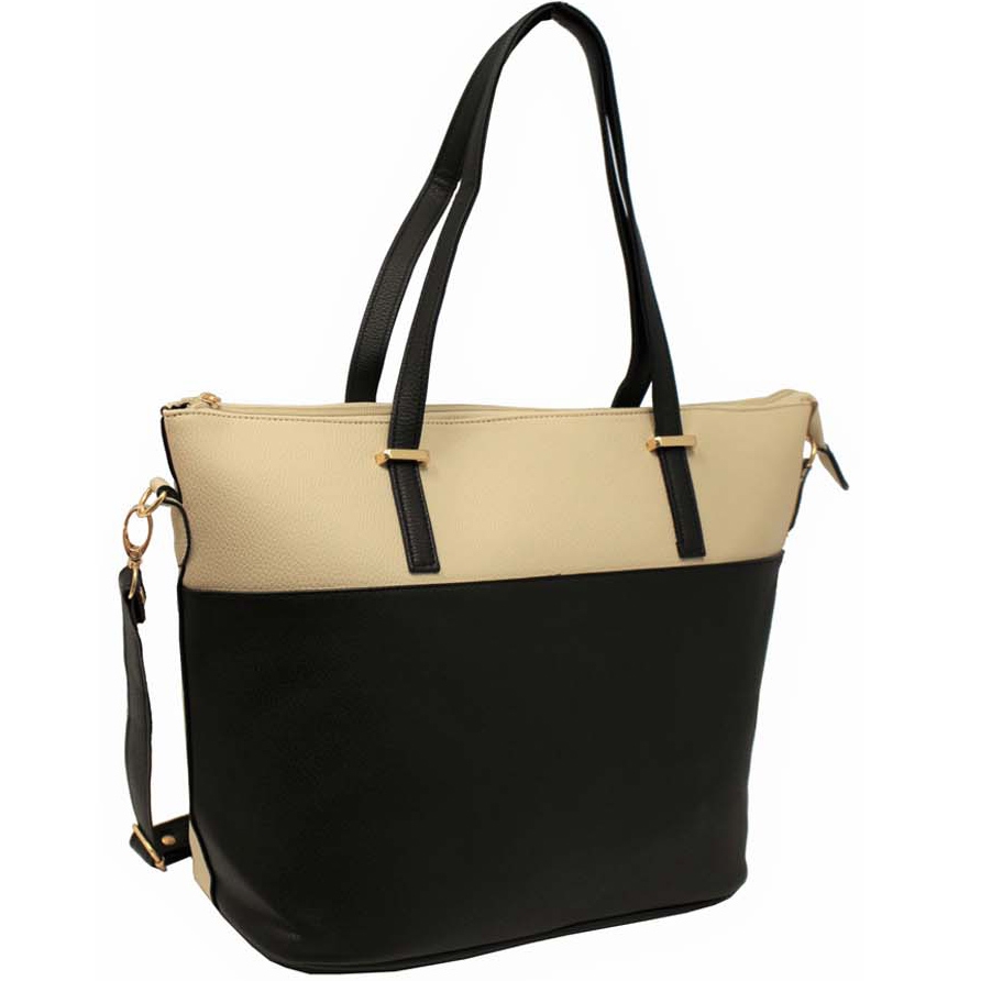 Champagne Tote Handbag - Adjustable Shoulder Strap - bagzone.co.uk